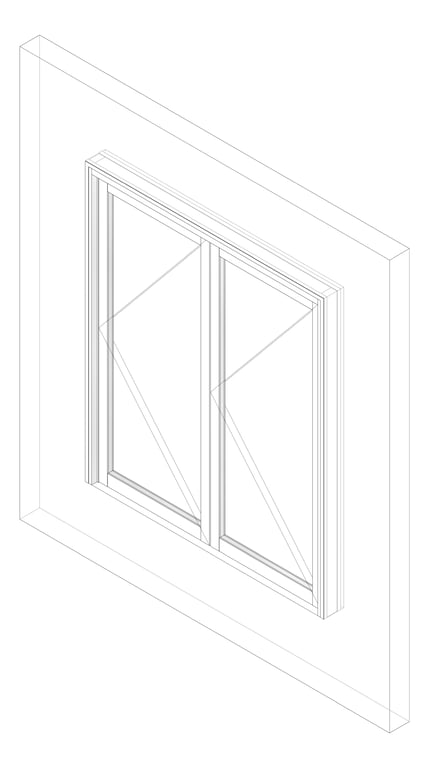 Window Bifold Capral Artisan 995 2P - BIMcontent.com
