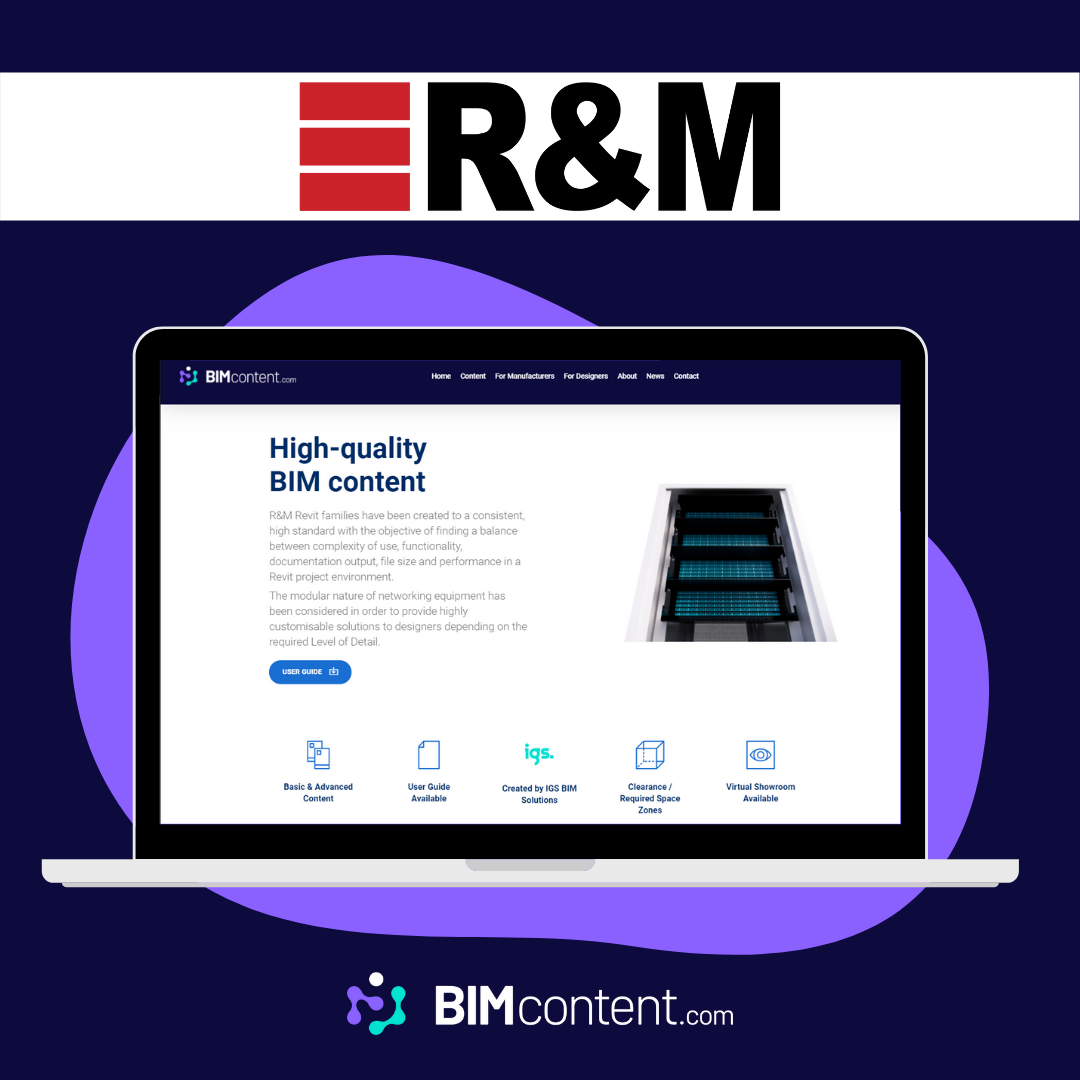 R&M partners with IGS and BIMcontent.com
