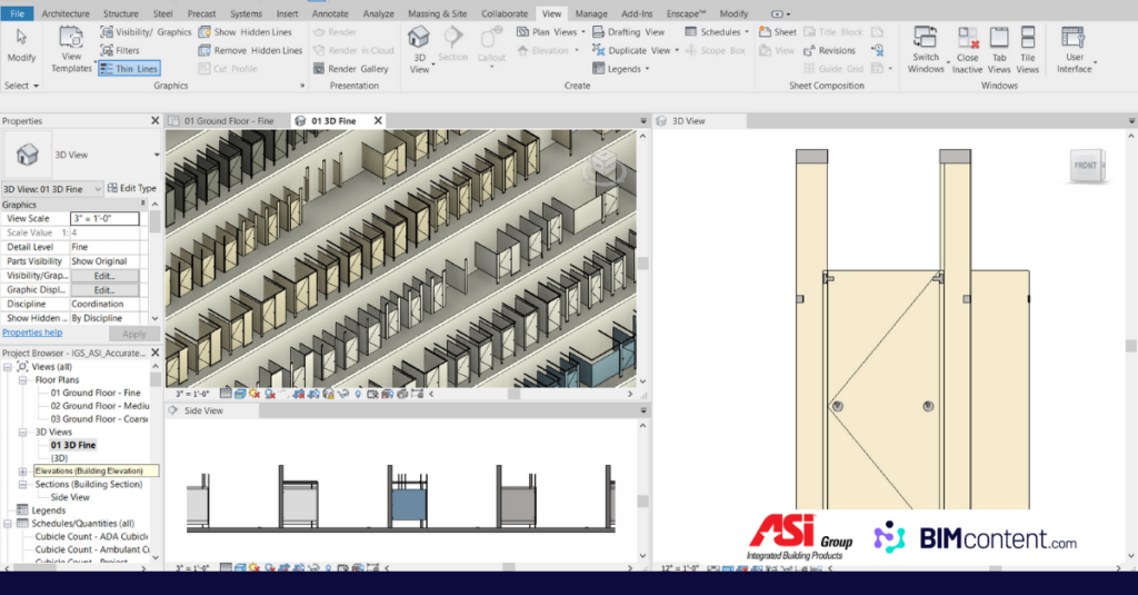 New and updated BIM content from ASI Group on BIMcontent.com