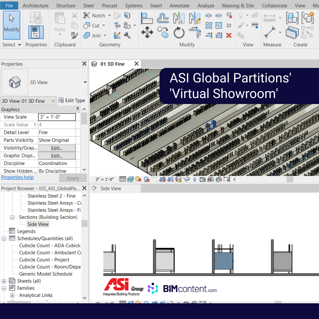 New and updated BIM content from ASI Group on BIMcontent.com