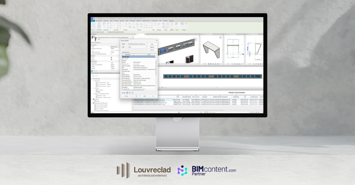 The Louvreclad Revit (BIM) Content Library – Architectural Louvre and ...