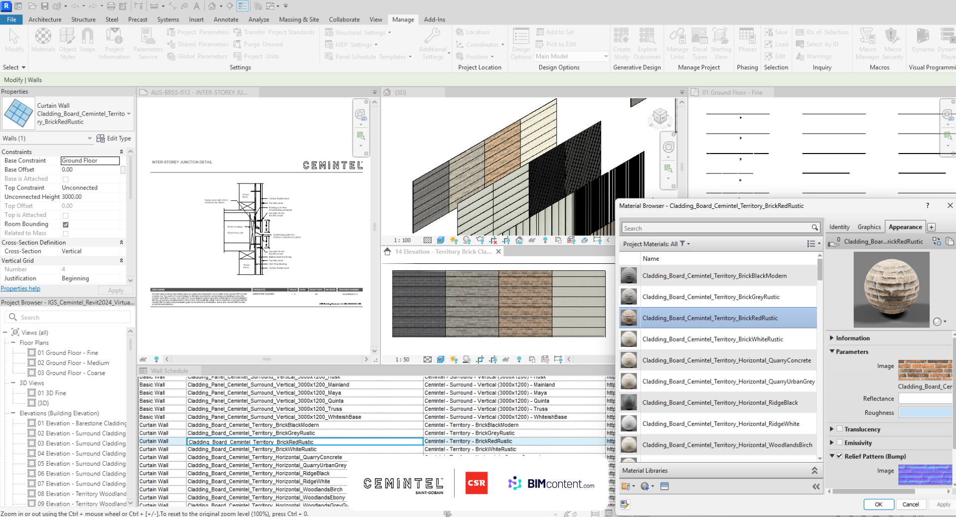 The New Cemintel Revit Library - Fibre Cement Building Systems - BIMcontent.com